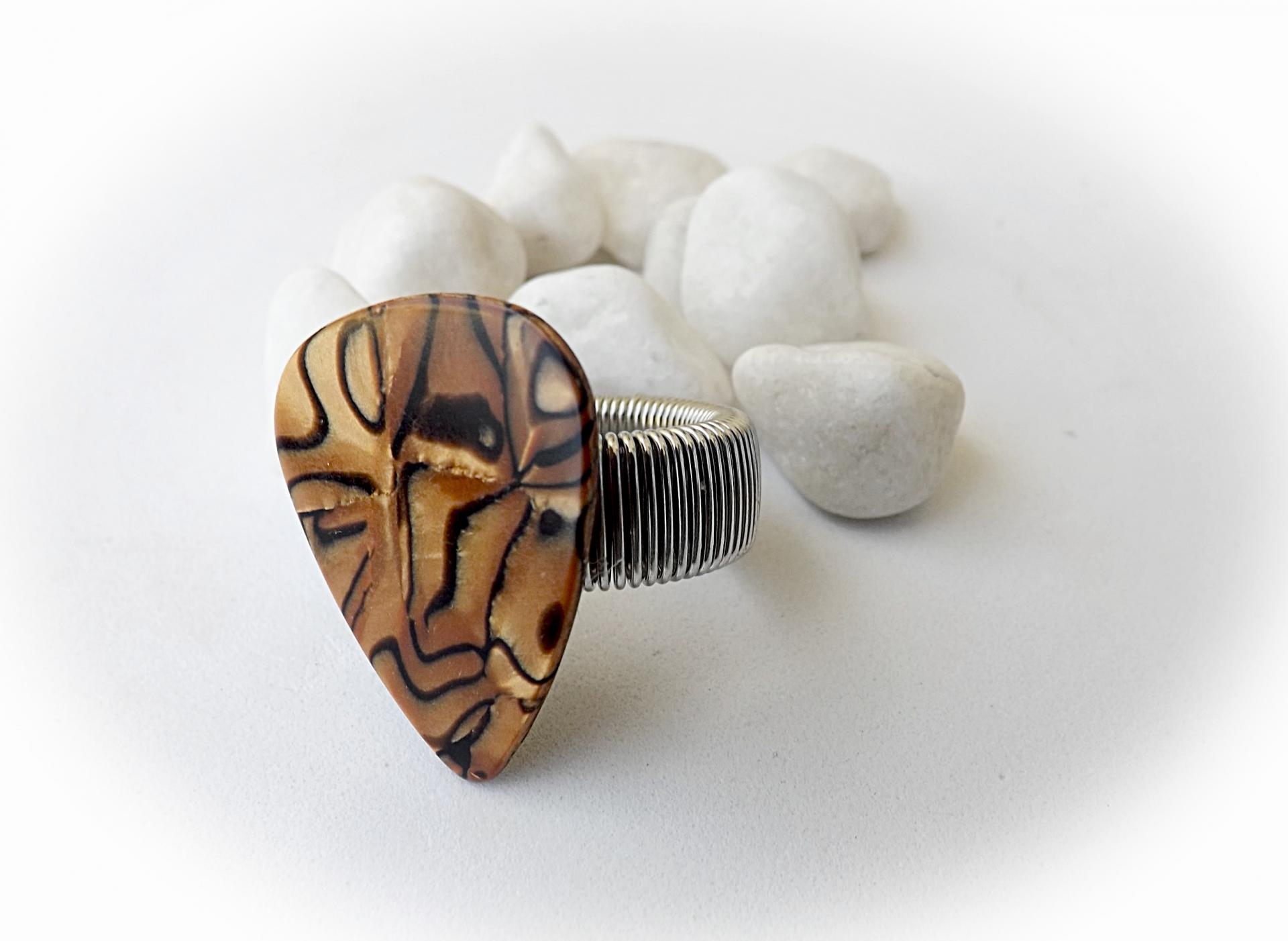 Guitar Pick Ring - Choose Your Colour! | Music Jewellery Online