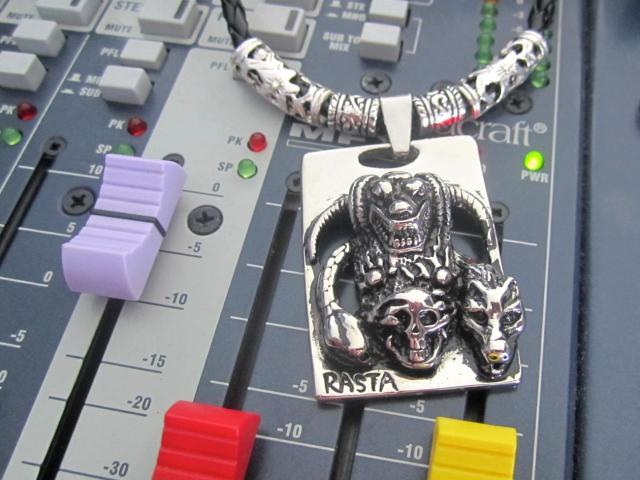 DJ Chrome Tag Pendant | Music Jewellery Online
